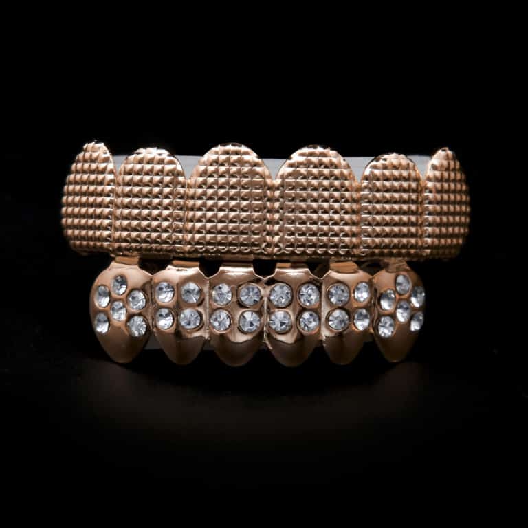 14K Rose Gold Drip Grillz - Bottom Only - Deez Grillz