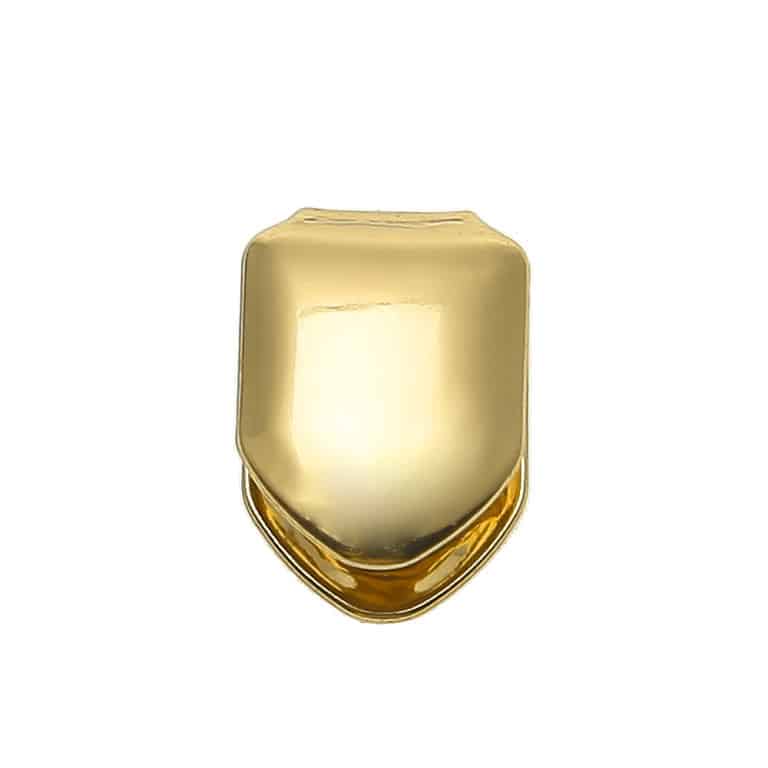 14K Gold Plated Single Tooth Cap - Deez Grillz