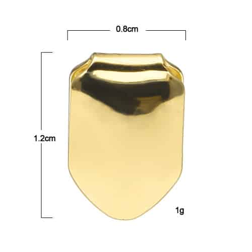 14K Gold Plated Single Tooth Cap - Deez Grillz