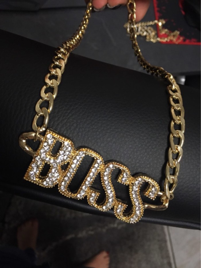Iced Out 14K Gold 'BOSS' Chain - Deez Grillz