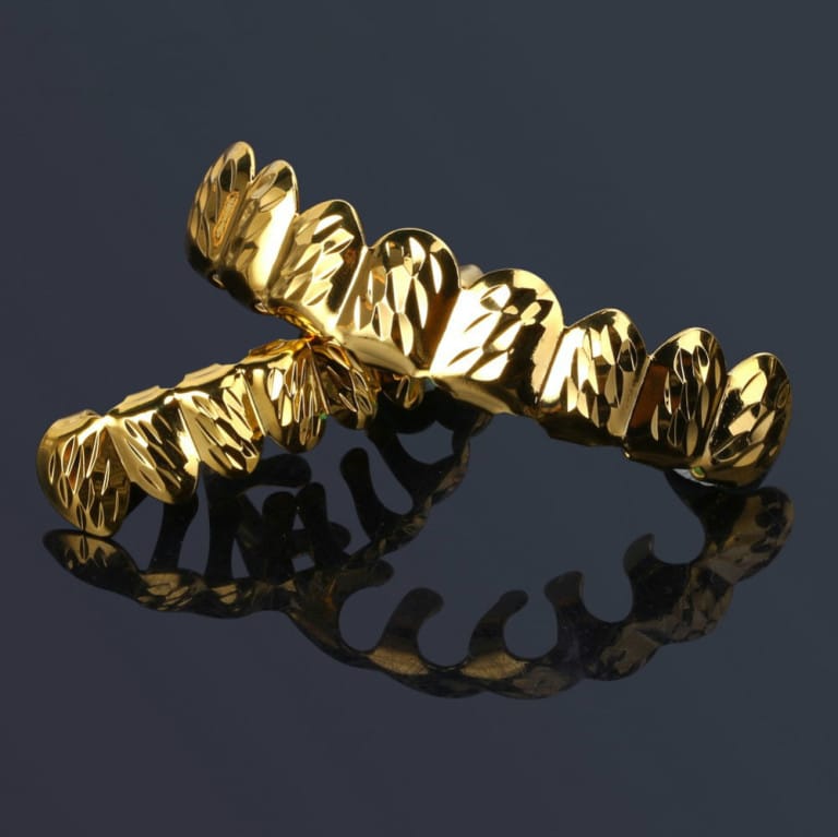14K Gold Drip Grillz - The Taste of Dripping Liquid Gold @ Deez Grillz